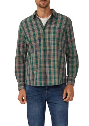 s.Oliver Regular Fit: Kariertes Baumwoll-Hemd mit Kentkragen