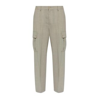 Dolce & Gabbana Wollcanvas-Hose - - Trousers - Herren - Grau - XL
