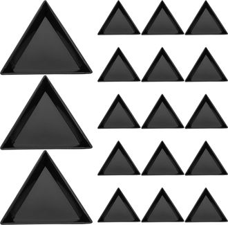 OSALADI Dreieckige Sortiertabletts Kunststoff 30 St&uuml;ck Stapelbare Perlenablage f&uuml;r Schmuckherstellung Strassstein Organizer f&uuml;r Basteln und Selbstgemacht Proj