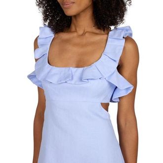 Zimmermann Robe dos nu &agrave; nouer &agrave; d&eacute;tail volant&eacute;