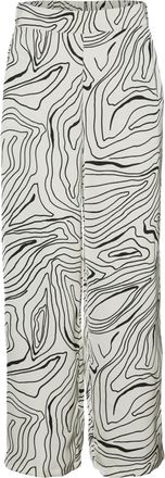 Vero Moda Damen Vmrobin Mw Wide Pants WVN Exp Btq Ga Stoffhose, Birch/AOP:Robin, XS