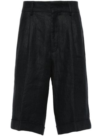 PESERICO short à plis marqués - Bleu