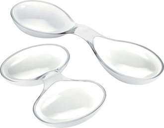 Guzzini Glam/Vintage, Set 2-schalen Zweifarbiges - Transparent, 35 x 22 x h5,5 cm - 23650000