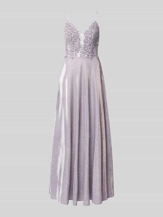 Laona Schimmerndes Midikleid mit Stitchings und Pailletten