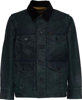 Filson Homme, Vestes, Bleu, Taille: XS Waxed Ripstop Jacket