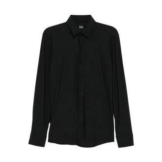 HUGO BOSS Homme, Chemises, Noir, Taille: 4XL Chemise Formelle Boutonn&eacute;e sur le Devant