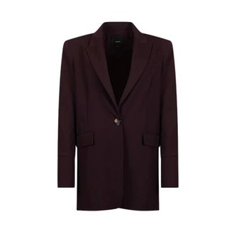 Pinko Pinko - Blazer oversize - Femme - Vestes - Rouge - Taille: 40 FR