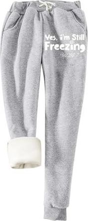 Generic Legging doublé en polaire pour femme - Collants thermiques confortables - Doux et chaud - Pantalon de yoga épais - Pour la maison, le quotidien, les v