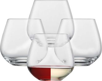 Schott Zwiesel Weinbecher Fort&eacute; (4er-Set), Tumbler ohne Stiel f&uuml;r diverse Arten von Wein, sp&uuml;lmaschinenfeste Tritan-Kristallgl&auml;ser, Made in Germany (Art.-Nr. 123619)