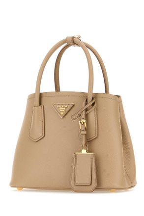 Prada Womens Sand Leather Handbag Sabbia Vitello Borse A Mano Bag