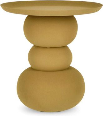 BIZZOTTO Table basse 41x41x42 cm en acier moutarde - GREZZO