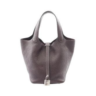 Herm&egrave;s Sac &agrave; main Picotin Lock PM en cuir doccasion - Femme - Pre-owned - Brun - Taille: ONE Size