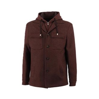 Eleventy Veste courte boutonn&eacute;e - Homme - Vestes - Rouge - Taille: 2XL
