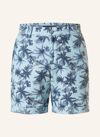 Strokesman's Strokesmans Shorts Slim Fit Mit Leinen blau