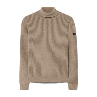 Roberto Ricci Design Rippstrick-Rollkragenpullover - - Knitwear - Herren - Beige - XL