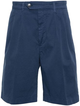 Canali short chino à taille mi-haute - Bleu