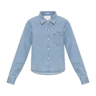 Mother Honor Roll Denim Shirt - - Blouses & Shirts - Damen - Blau - M
