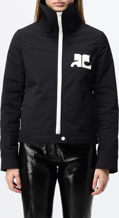 Courr&egrave;ges Coupe-vent court en polyester avec logo contrastant