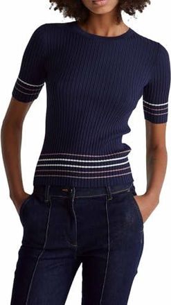 Benetton Maglia G/C M/M 1e3re10ek Sweater, Bleu, S Femme