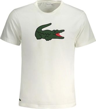 Lacoste Homme, Tops, Blanc, Taille: 2XL T-shirt &agrave; manches courtes