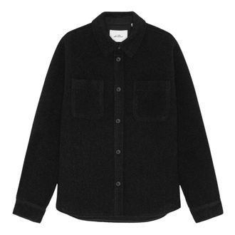 Les Deux Surchemise Boucl&eacute; - Homme - Chemises - Noir - Taille: M