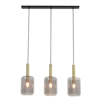 Millumine Millumine - Suspension 3 Lampes Lekar En Verre chromé