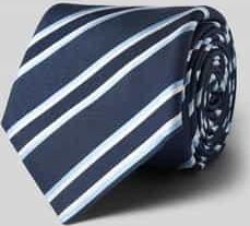 HUGO BOSS Seiden-Mix Krawatte im Streifen-Design