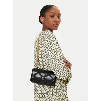 Tory Burch Handtasche Tory Burch Mini Kira Diamond Quilt Flap Bag 154710 Schwarz