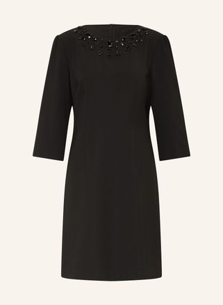 Marc Cain Kleid Mit 3/4-Arm Und Schmucksteinen schwarz