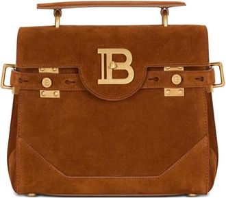 Balmain Femme, Sacs, Brun, Taille: ONE Size Buzz 23 Sac en cuir su&eacute;d&eacute;