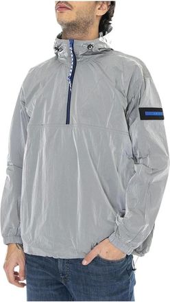 Aries Homme, Vestes, Gris, Taille: M Giacca Cappuccio