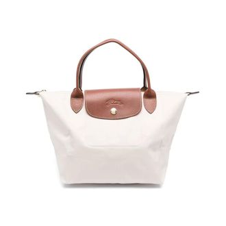 Longchamp Femme, Sacs, Blanc, Taille: ONE Size Sac Beige/Camel &agrave; Motif en Blocs de Couleur