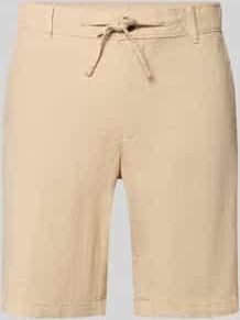 Selected Regular Fit Chinoshorts aus Baumwoll-Leinen-Mix Modell BRODY