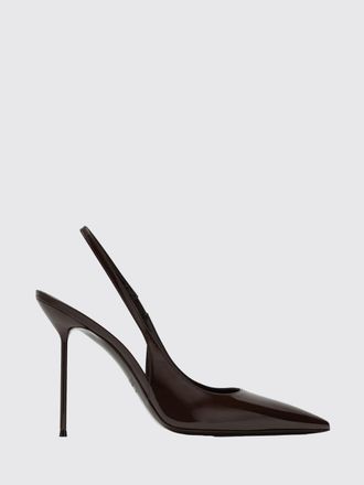 PARIS TEXAS Escarpins slingback Lidia en cuir verni &agrave; talon haut