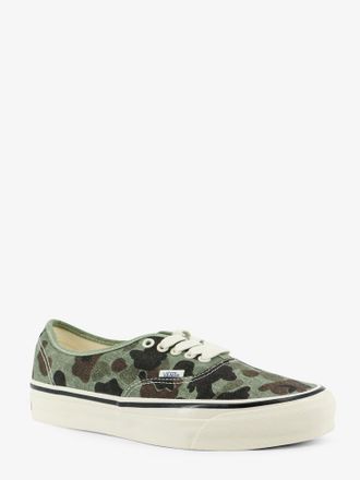 Vans Mens Sneakers Lx Authentic 44 Green Canvas Canvas-Rubber Trainers Canvas/rubber