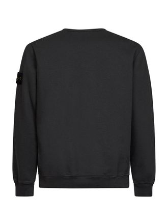 Stone Island Mens Crewneck Sweatshirt Lead Grey Organic Cotton Sweatshirts Sweater