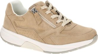 Gabor Schn&uuml;rschuh Gabor RollingSoft Schuhe beige sand Samt 86.878.30