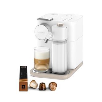 Nespresso DeLonghi EN640.W Gran Lattissima Kaffeekapselmaschine mit automatischem Milchsystem,19 Bar Druck, 1400W,Wei&szlig;