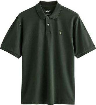 Next Homme Polo Standard en piqué à Manches Courtes Vert Olive XXL