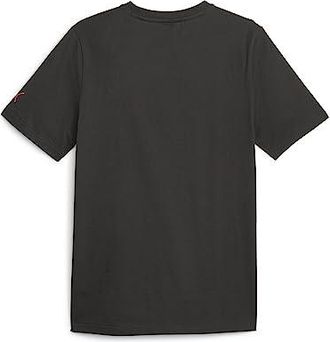 Puma Scuderia Ferrari Race T-Shirt &agrave; Grand Bouclier Ton sur Ton- Noir - Homme - Taille: S