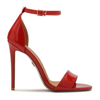 Kazar Rote lackierte Sandalen mit eingebautem Absatz - - Shoes - Damen - Rot - 36 EU