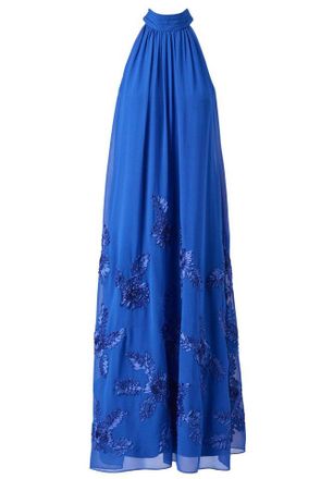 Adrianna Papell Abendkleid Soutache GGT Swing Dress Ein flie&szlig;endes, l&auml;ssiges Neckholder-Kleid mit Perlenverzierung