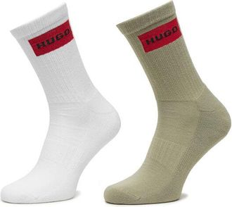 HUGO BOSS Lange Socken 50531515 Hellgr&uuml;n
