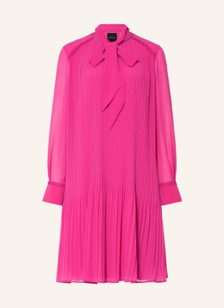 Marc Cain Schluppenkleid Mit Plissees Und Spitze rot