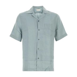 Frescobol Carioca Chemise en lin Angelo - Homme - Chemises - Bleu - Taille: XL