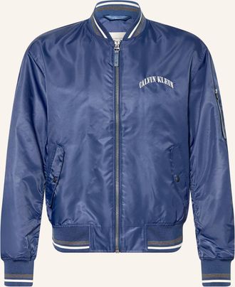 Calvin Klein Jeans Satinblouson blau