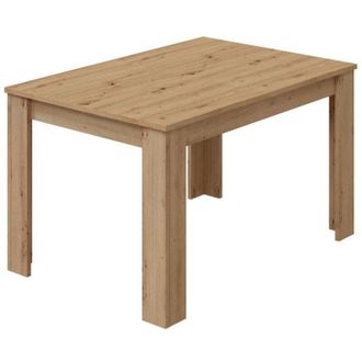 PEGANE Pegane - Table &agrave; manger extensible coloris ch&ecirc;ne nordique - longueur 140-190 x hauteur 78 x profondeur 90 cm