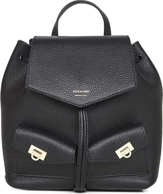 Ferragamo Femme, Sacs, Noir, Taille: ONE Size Sac &agrave; dos