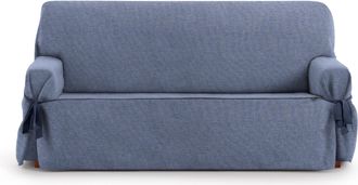 Eysa Valkiria sofabezug universal mit krawattes 2 sitzer, Farbe 03, Blau 3