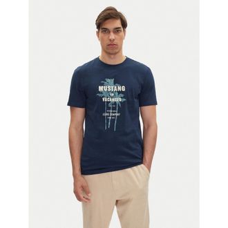 Mustang Jeans Mustang T-Shirt Austin 1016490 Dunkelblau Regular Fit